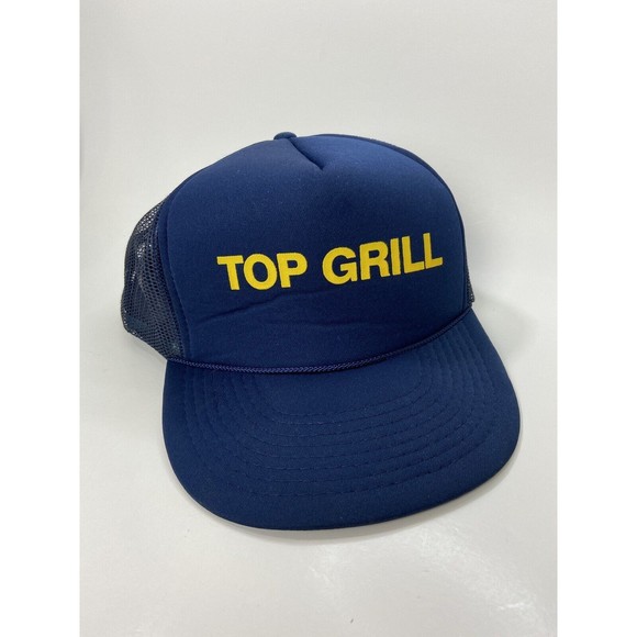 Snapback | Accessories | Vintage Top Grill Hat Blue Yellow Snap Back ...